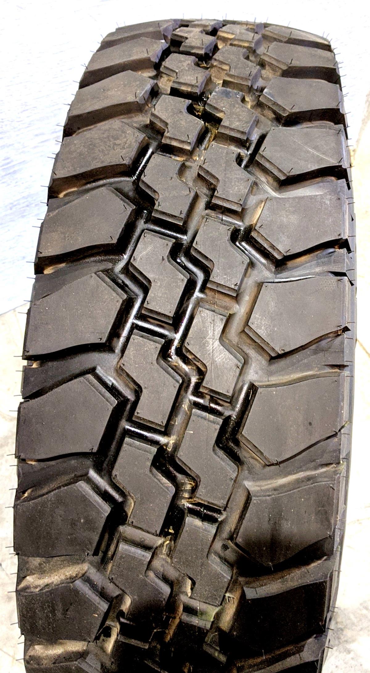 BF Goodrich Baja T/A 37X12.50R16.5LT Radial Tire Mounted on 24 Bolt Rim 100% Tread HMMWV
